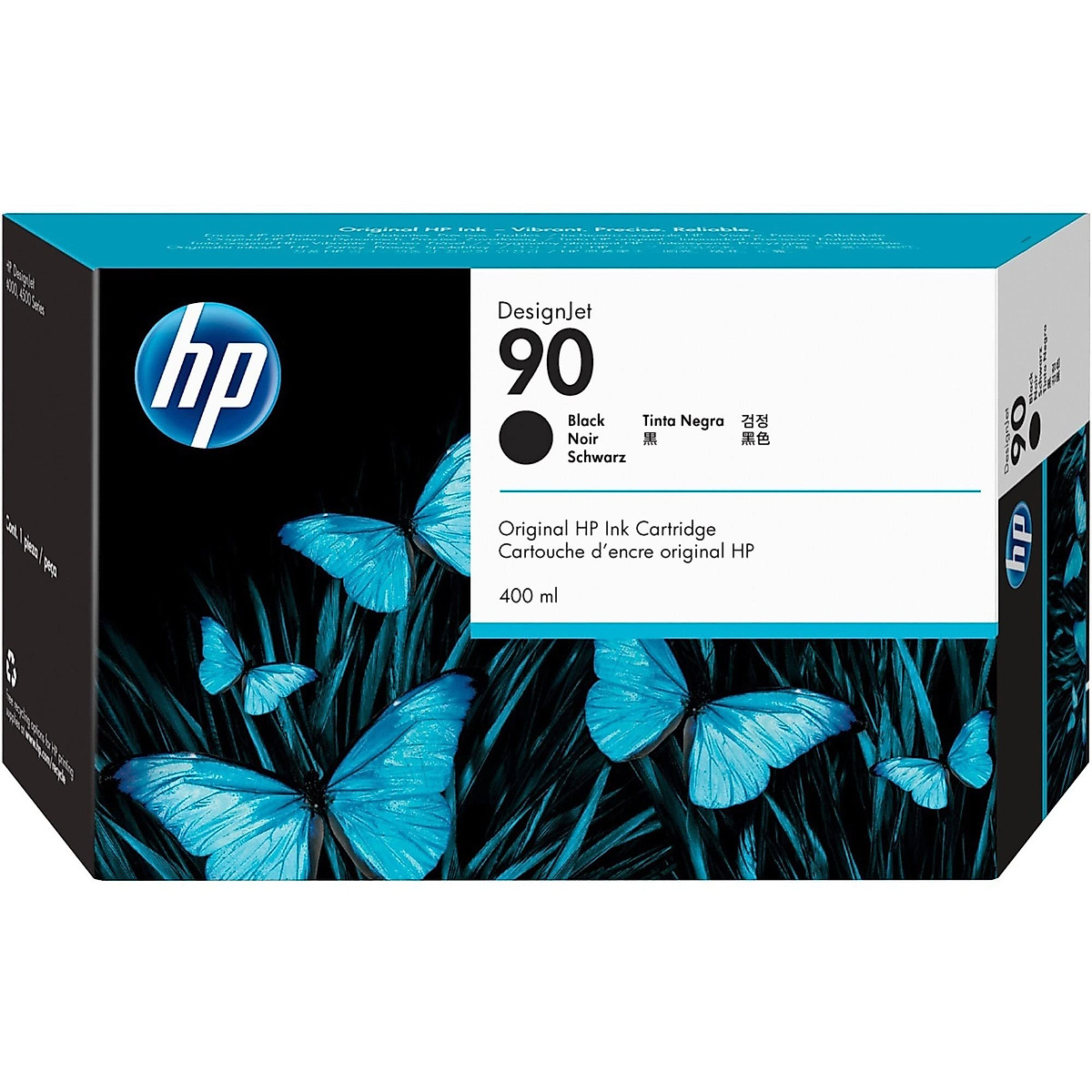 HP 90 Black DesignJet Original Ink Cartridge (C5058A)
