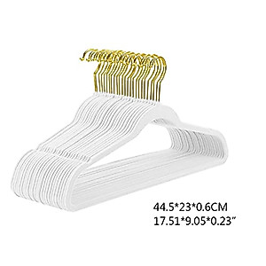 FSYSM 20 Pcs Non-Slip Clothes Hanger Clothes Rack Coat Suit Shirt Pants Hanger Wardrobe Clothing Storage Hanging Rack (Color : E, Size : 20 Pcs)