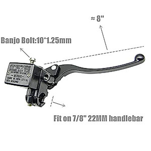 OLIFANT Brake Master Cylinder Handle for Honda TRX 250 300 350 400 450 Foreman 500 Rubicon FourTrax 300 Rancher 350 Recon Rincon Sportrax 7/8 ATV Hydraulic Brake Lever
