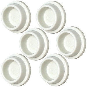Iconikal Rubber Door Stopper for Wall, 6-Pack