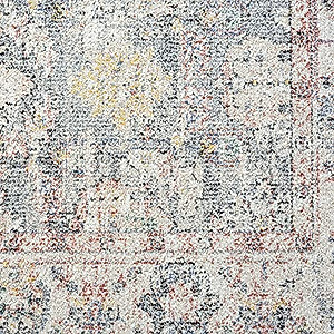 Aleena Gray Large 8x10 Area Rug 8x10 - Area Rugs for Living Room - Dining Room Rug - Bedroom Rug - Kitchen Rug or Entryway Rug Carpet - Alfombras para Salas Grandes - Traditional, Oriental