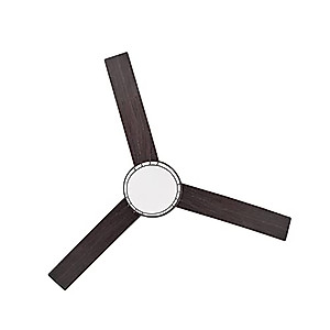 Design House 157347 Ajax Industrial Modern Indoor Ceiling Fan with LED Light Kit, 3-Blades, Reverse Airflow, Wall Control, 52-inch, Oil Rubbed Bronze