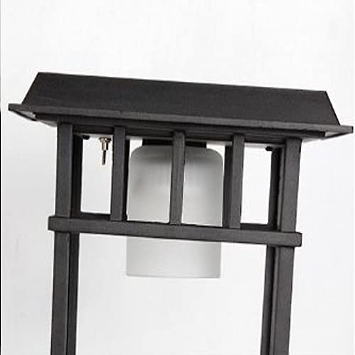 IBalody Solar Pillar Lights Outdoor Waterproof Column Lights Modern Simple Aluminum Alloy Decorative Light Home Courtyard Garden Pillar LED Light Square Pedestal