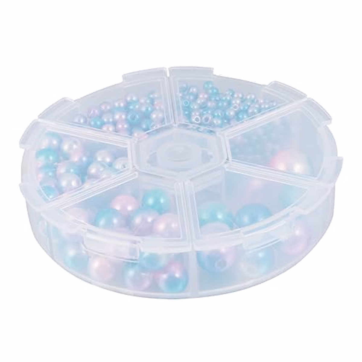 2 Boxes Imitation Pearl Jewelry Beads Nail Pearl Pearls Beads for Jewelry Making Scatter Nail Art Pearls Gemstone Beads Manicure Kit Beads for DIY Jewelry Jewelry Beads Plastic