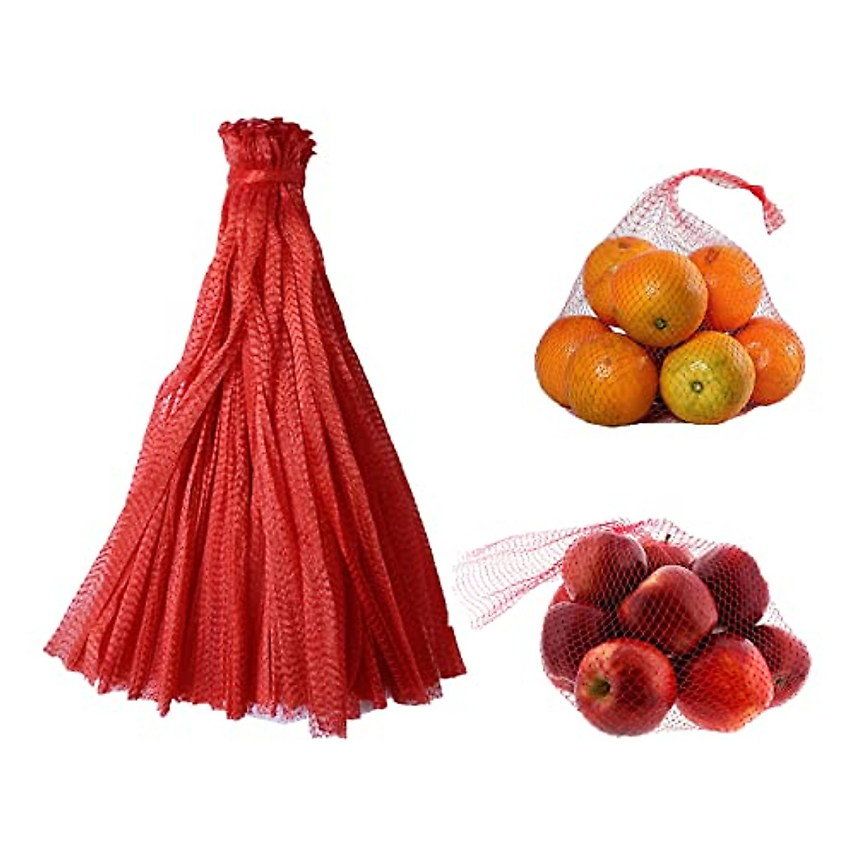 ZLY 100 PCS Seafood Boiling Bags,Reusable 13inch Stretchable Nylon Mesh Bag,Crawfish Shellfish Clam Boil BagsPlastic Mesh for Storage of Fruit,Vegetable,Cooking Crawfish Crab