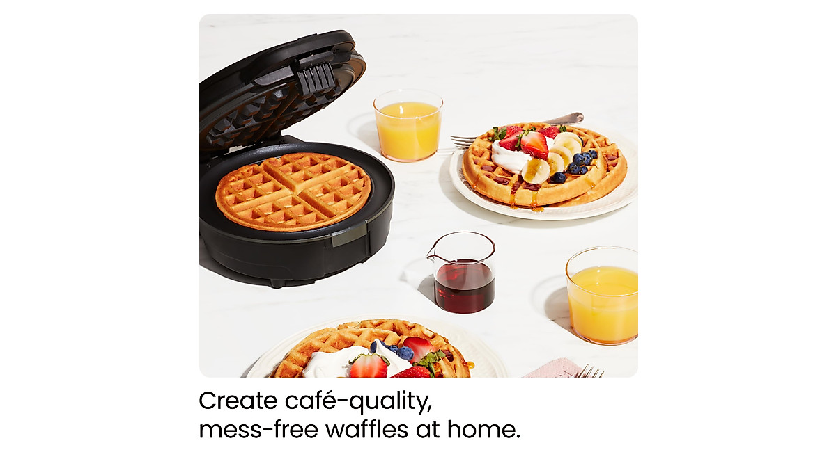 Chefman Anti-Overflow Waffle Maker - Mess-Free Cooking