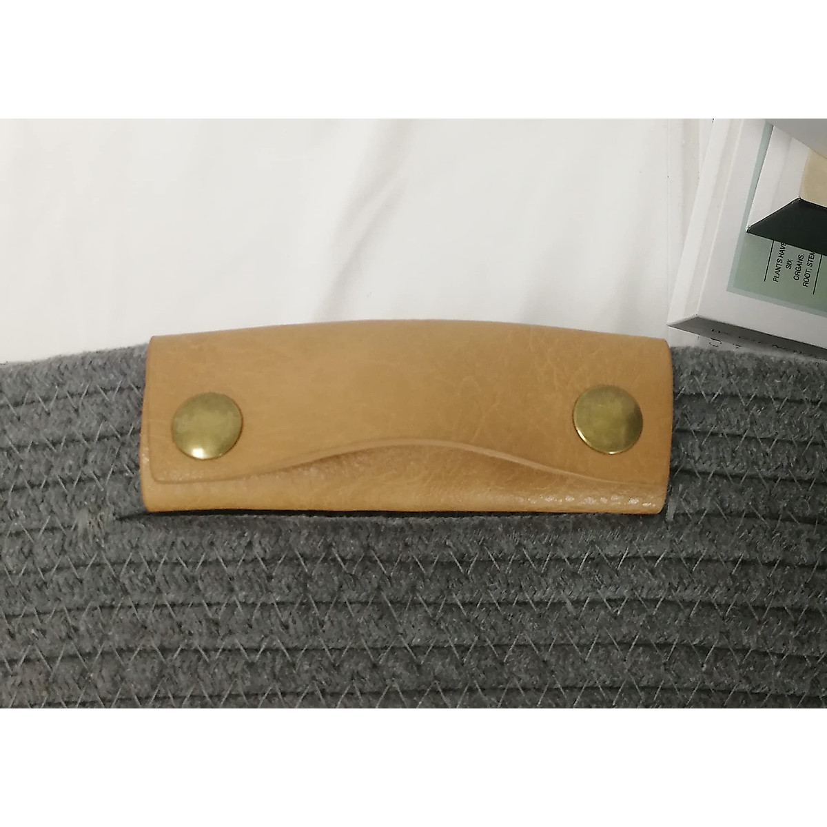 KUNRO Cotton Rope Baskets Woven Storage Organizer Round Open Dish for Jewelry Keys Toys Nursery Candy Gift Kids Room(Grey)