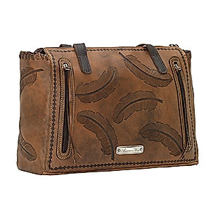 American West Women's Sacred Bird Concealed Carry Tote Distressed Brown One Size