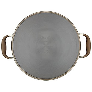 Anolon 83868 Advanced Hard Anodized Nonstick Stockpot / Dutch Oven with Frying / Skillet Pan - 5 Quart and 11 Inch, Bronze Brown