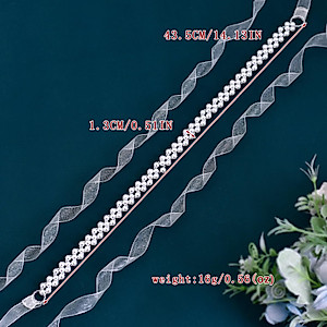 azaleas Women's Pearls Bridal Bridesmaid Dresses Sash Belts,Beaded Wedding Belt Bridal Belts Ivory