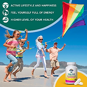 TAIGASEA Wild Eleuthero Root Extract, Herbal Extract Blend with Eleutherococcus for Immunity and Physical Shape, Stamina and Endurance, 100 Vegeterian Capsules