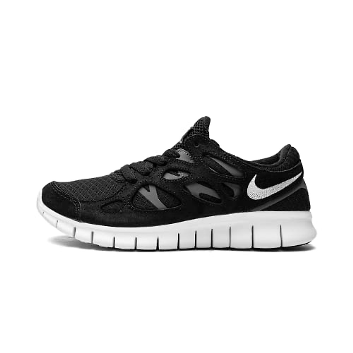 Nike Women's Free Run 2, Black/White/Dark Grey, 9