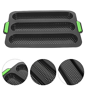 Abaodam Silicone Baking Pan Set - Heart Shape, Dark Gray, Non-Stick, Dishwasher Safe, Ideal for Baking Bread, Cookies, Hot Dogs, Wedding, Picnics