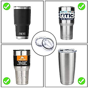AILUXUAN Tumbler Lids Spillproof 20 Oz,2 Replacement Lids for 20 oz YETI Rambler,BPA Free & Straw Friendly,Spill-proof Lids,Covers for 20 Ounce Tumbler Cup(20 oz, 2 Pack)