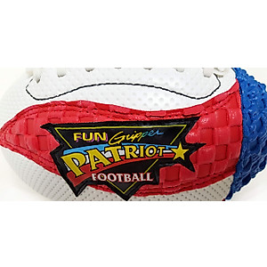 fun gripper 8.5 Patriot Football (PEE WEE) Size (PATRIOTIC) - RED,WHITE & BLUE by: Saturnian I P.E Supplier