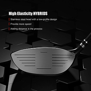 Golf Clubs Complete Set for Men 13 Piece Includes Titanium Golf Driver, 3 & #5 Fairway Woods, 4 Hybrid, 5-SW Irons, Putter and Golf Bag