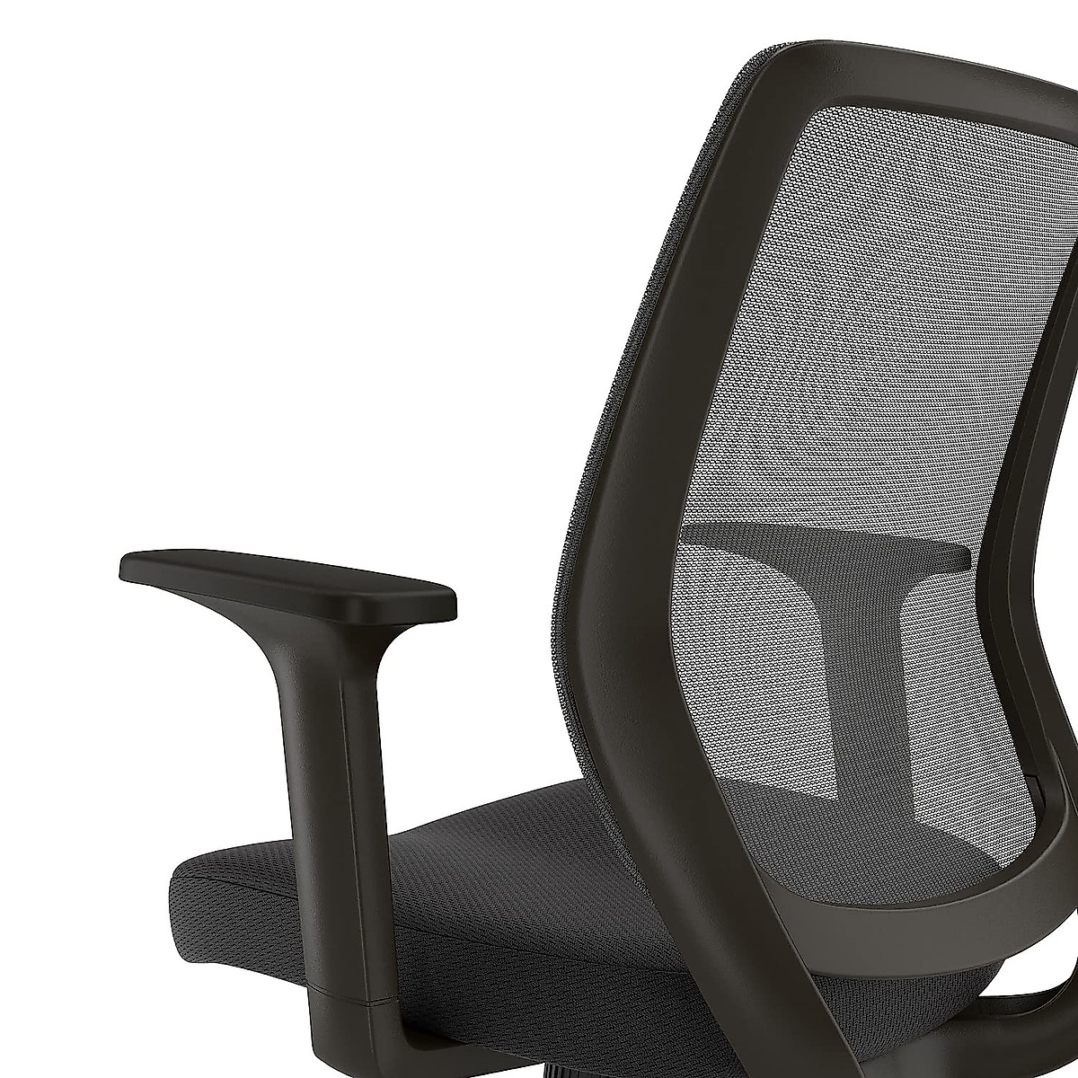 Union & Scale UN56947 Mesh Back Fabric Task Chair, Black