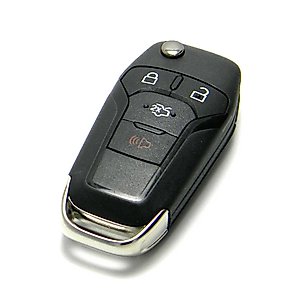 OEM 4-Button Keyless Entry Remote Flip Key Fob Compatible with 2013-2016 Ford Fusion (FCC ID: N5F-A08TAA / P/N: 164-R7986)