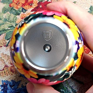 Insulated Tumblers with Lid, Portable Peacock Stainless Steel Vacuum Thermos Cup, Travel Coffee Mug, Leak Proof Double Walled Coffee Tumbler for Iced and Hot Drinks