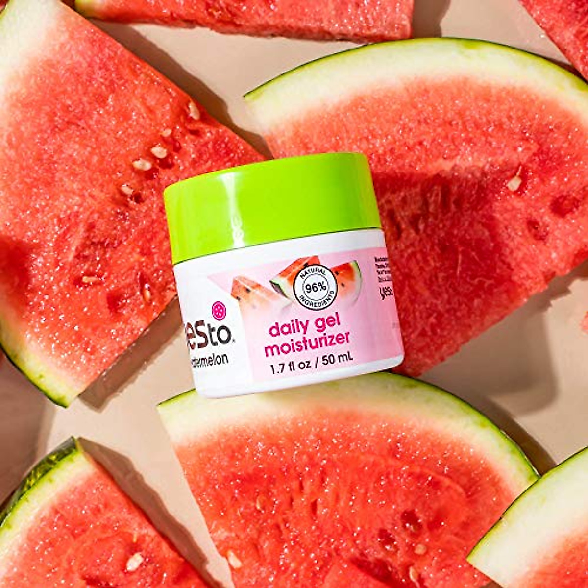 Yes To Watermelon Daily Gel Moisturizer, Skin Texture Improvement & Refreshing, Antioxidants, Sodium Hyaluronate, 1.7 Fl Oz