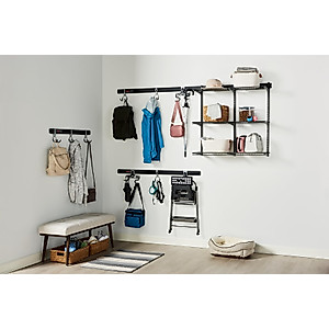 Rubbermaid Fasttrack Rail Storage 36"x12" 3-Shelf Kit, 350 lbs. Per Shelf, for Home/Garage/Shed/Workshop Organization