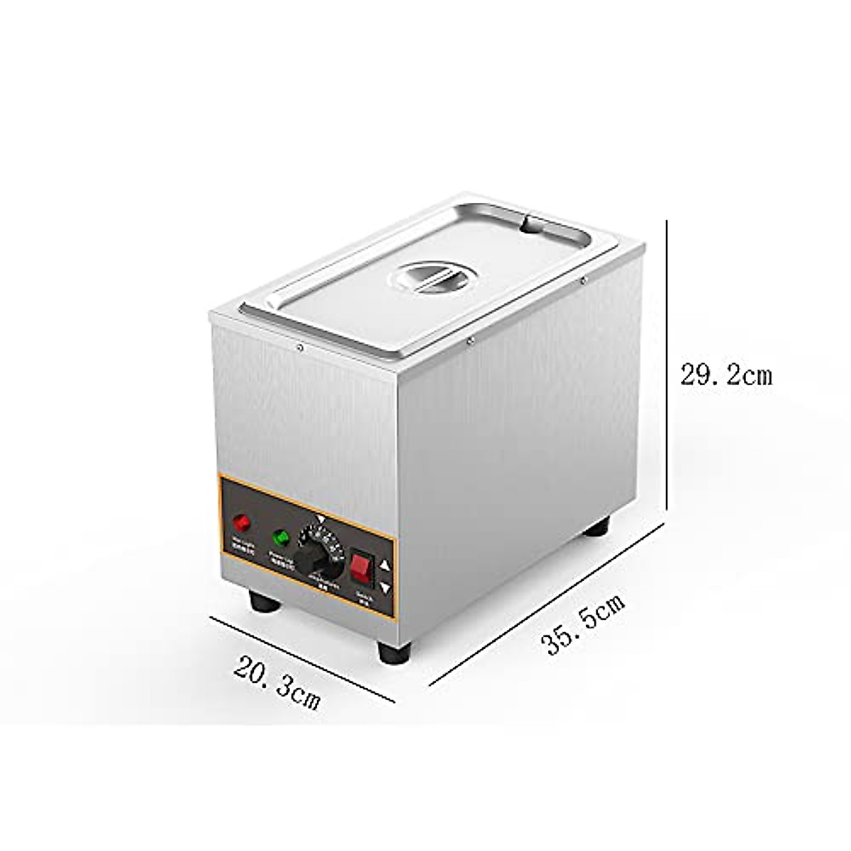 220V Commercial Food Warmer,1000W Electric Countertop Table Steamer,Stainless Steel Soup Pot,Automatic Food Soup Heat Preservation Machine,Multifunction Warmer Machine for Restaurants,30~95℃ (1 P