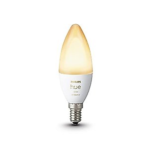 Philips Hue White Ambiance Single Smart LED Bulb [E14 Small Edison Screw] with Bluetooth, Compatible with Alexa, Google Assistant and Apple Homekit