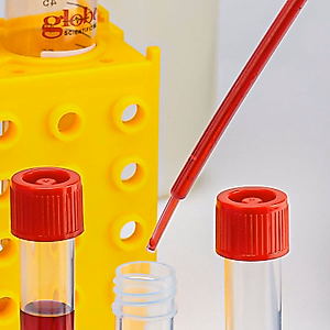 Globe Scientific 137010-500 LDPE Graduated Transfer Pipet, Large Bulb, Non-Sterile, 150mm Length, 5.0mL Capacity (Box of 500)