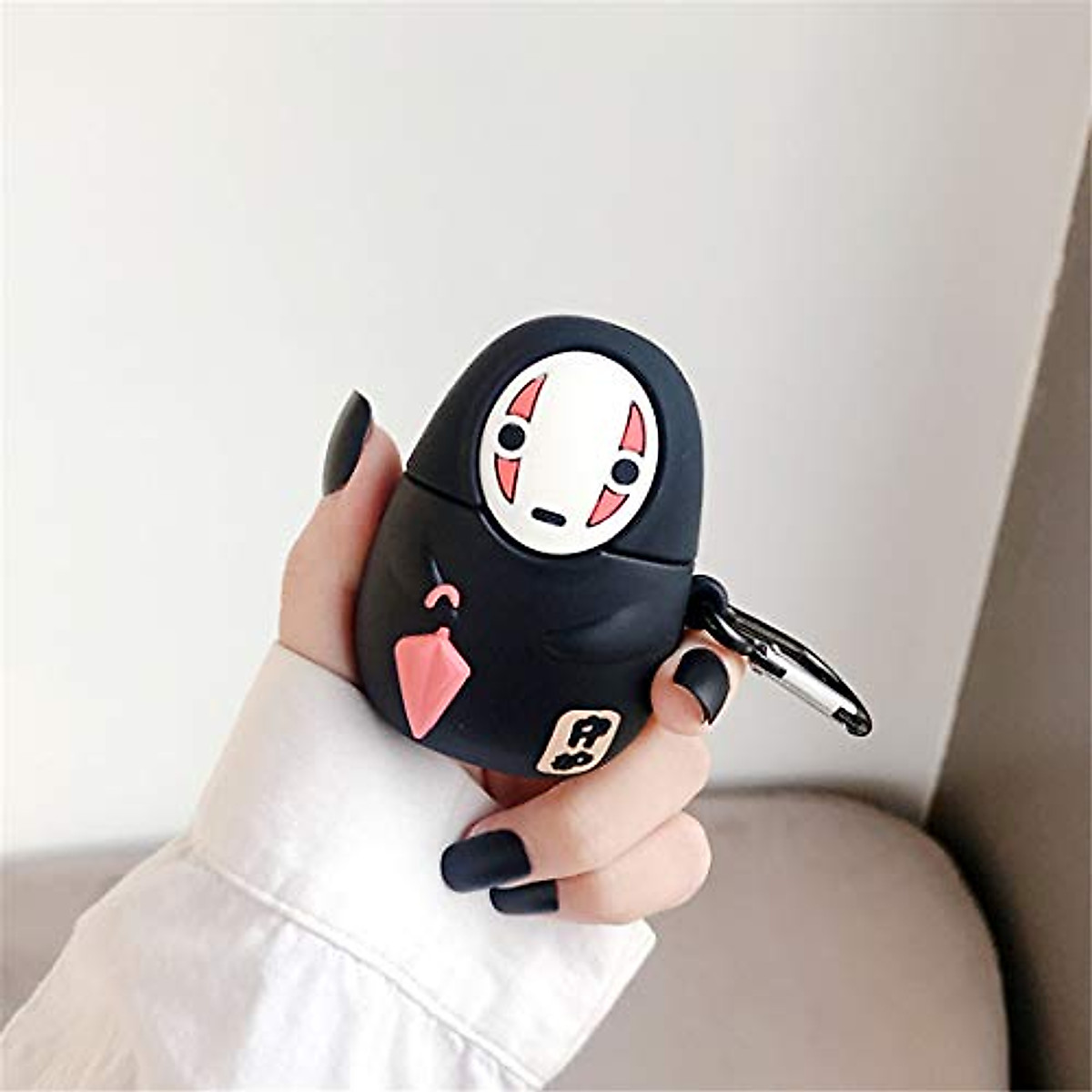 Oqplog for AirPods 2&1 Case, Protective Soft Silicone Cute Cartoon Fun Character Cover for Girls Teens Kids Boys Air Pods, Shockproof Design Skin Accessories Cases for Airpod 1/2 - Umbrella Faceless