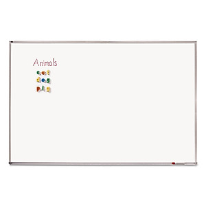 Quartet Magnetic Dry Erase White Board, 8' x 4' Whiteboard, Porcelain Surface Will Not Stain or Ghost, Silver Aluminum Frame (PPA408)
