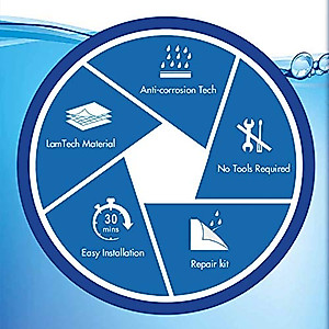 10ft x 30in Inflatable Swimming Pool Outdoor Above Ground Pool,Top Ring Blow Up Pool Easy Set