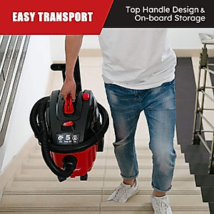 Vacmaster VF408 4 Gallon Wet/Dry Vacuum Cleaner with 2-Stage Motor