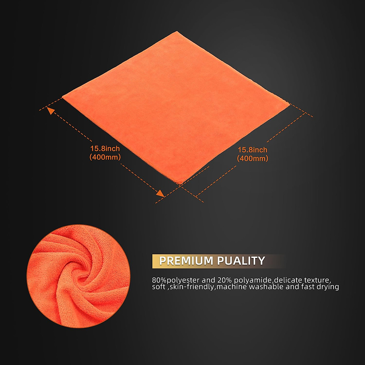 3 Inch Polishing Pad, SPTA 8Pcs Car Wax Applicator Pads with Handle and Towel, Hand Polishing Foam Buffing Pads & Microfiber Pad Kit, Detailing Buffing Pads for Car Polishing Waxing Buffing Glaze