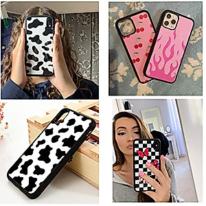 XUNQIAN Compatible for iPhone 12 Case, iPhone 12 Pro Case, Black Leopard Cheetah Animal Skin Print Art Thin Soft Black TPU +Tempered Mirror Protective Case for Apple 12/12 Pro (for iPhone 12/12 Pro)