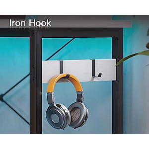 Coleshome 66" L Shaped Gaming Desk, L Shaped Desk, Computer Desk, Gaming Desk, Writing Desk, Home Office Desk, White