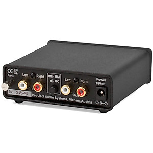 Pro-Ject Audio - Phono Box DC - MM/MC Phono preamp with line Output (Black)