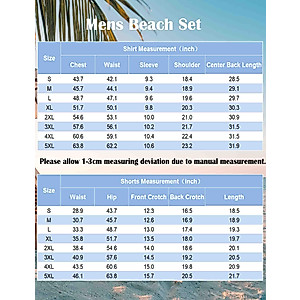 COOFANDY Men's 2 Pieces Shirt Set Short Sleeve Button Down Casual Hippie Holiday Beach T-Shirts Shorts Outfits (01-White, Medium)