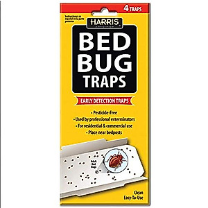 Harris All Natural Bed Bug Traps, 2 Pack, 4 traps each
