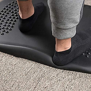 FLEXISPOT Ergonomic Office Standing Desk Mat and Kitchen Not-Flat Anti-Fatigue Comfort Floor Mat 32.3 in x 20.5 in x 0.98 in for Stand Up Desk with Massage Points Black
