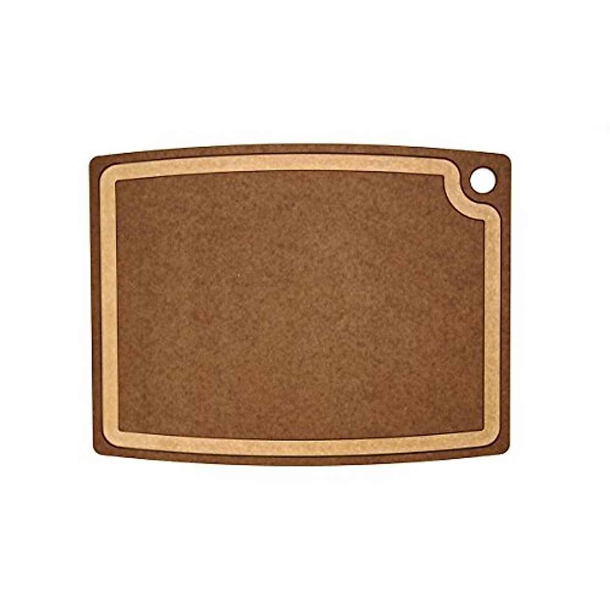 Epicurean Gourmet Series Cutting Board with Juice Groove, 19.5-Inch by 15-Inch, Nutmeg/Natural