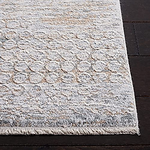 Safavieh Marmara Collection 8'0" x 10'1" Grey/Beige Blue MRM300F Modern Contemporary Area Rug