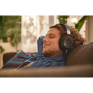 PHILIPS Over Ear Open Back Stereo Headphones Wired with Detachable Audio Jack, Studio Monitor Headphones for Recording Podcast DJ Music Piano Guitar (SHP9600)