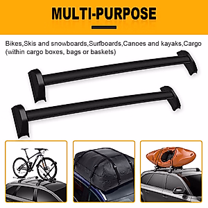 OCPTY Cross Bars Roof Rack Fit For Honda CR-V 2002-2006 Luggage Racks Rooftop Cargo Carrier Bag Luggage Kayak Canoe Bike Snowboard Skiboard