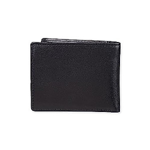 Amazon Essentials Men's Bifold Wallet with Coin Pocket, Black, One Size