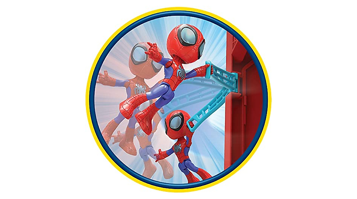 Marvel Spider Crawl-R 2-in-1 HQ Playset for Kids | Lights & Sounds