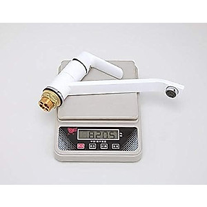 Kitchen Taps Brass Faucet Tap 1 Set White Fashion Style Multi-Color Bathroom Basin Faucet Cold and Hot Water Bath Sink Taps Mixer 360 Rotation