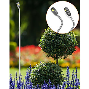 QWORK Model Railway Train Lamp Post, 20 Pcs 3V HO OO Scale LEDs Dual Heads Gauge Model Train Layout Landscape, Pathway Light Railway Train Micro Landscape Accessories