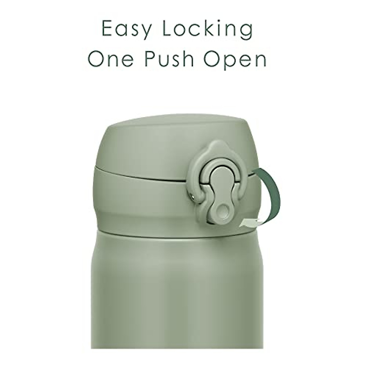 Thermos JNL-756 SMKKI Vacuum Insulated Portable Mug, 25.4 fl oz (750 ml), Smoked Khaki, Easy to Clean, Lightweight Type, One-Touch Opening, Stainless Steel Bottle, Hot and Cold