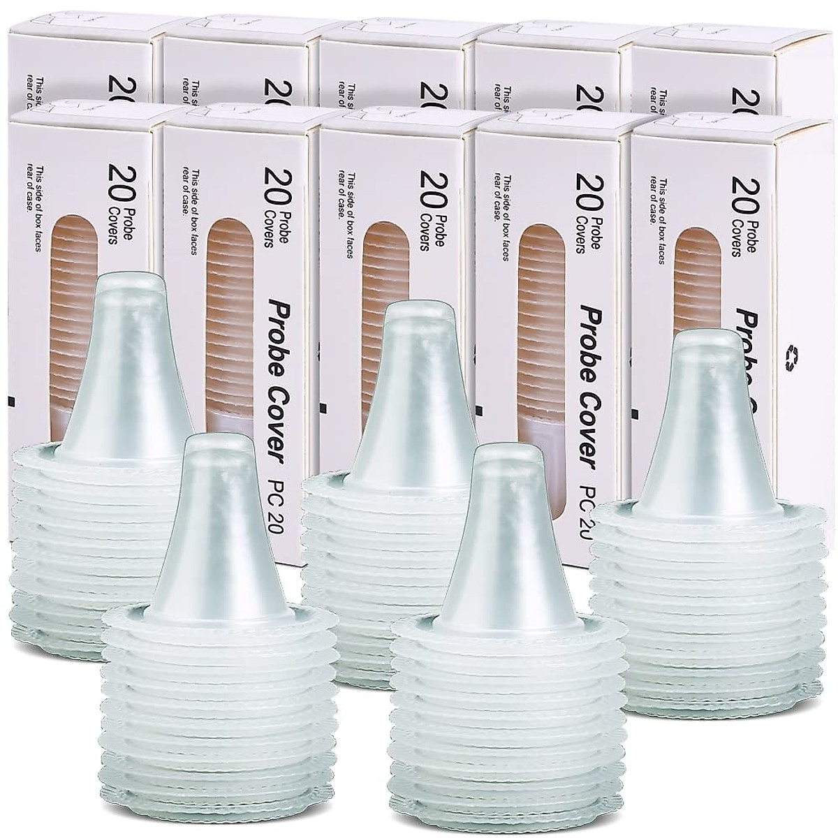 Ear Thermometer Probe Covers Lens Filters Refill Caps for All Braun Digital Ear Thermometer Models, BPA Free and Disposable for Braun Ear Thermometer (200)