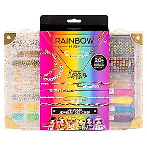 Rainbow High Ultimate Jewelry Designer, DIY Jewelry Making Kit, Design 20+ Pieces of Jewelry, Great Weekend or Sleepover Activity for Girls, Bead Kit for Kids Teens & Tweens Ages 8, 9, 10, 11